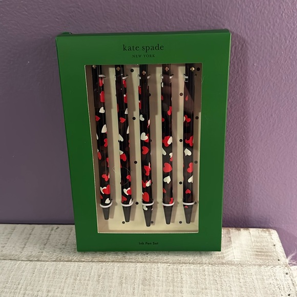 kate spade | Accessories | Nwt Kate Spade Celebration Hearts Click Pen ...
